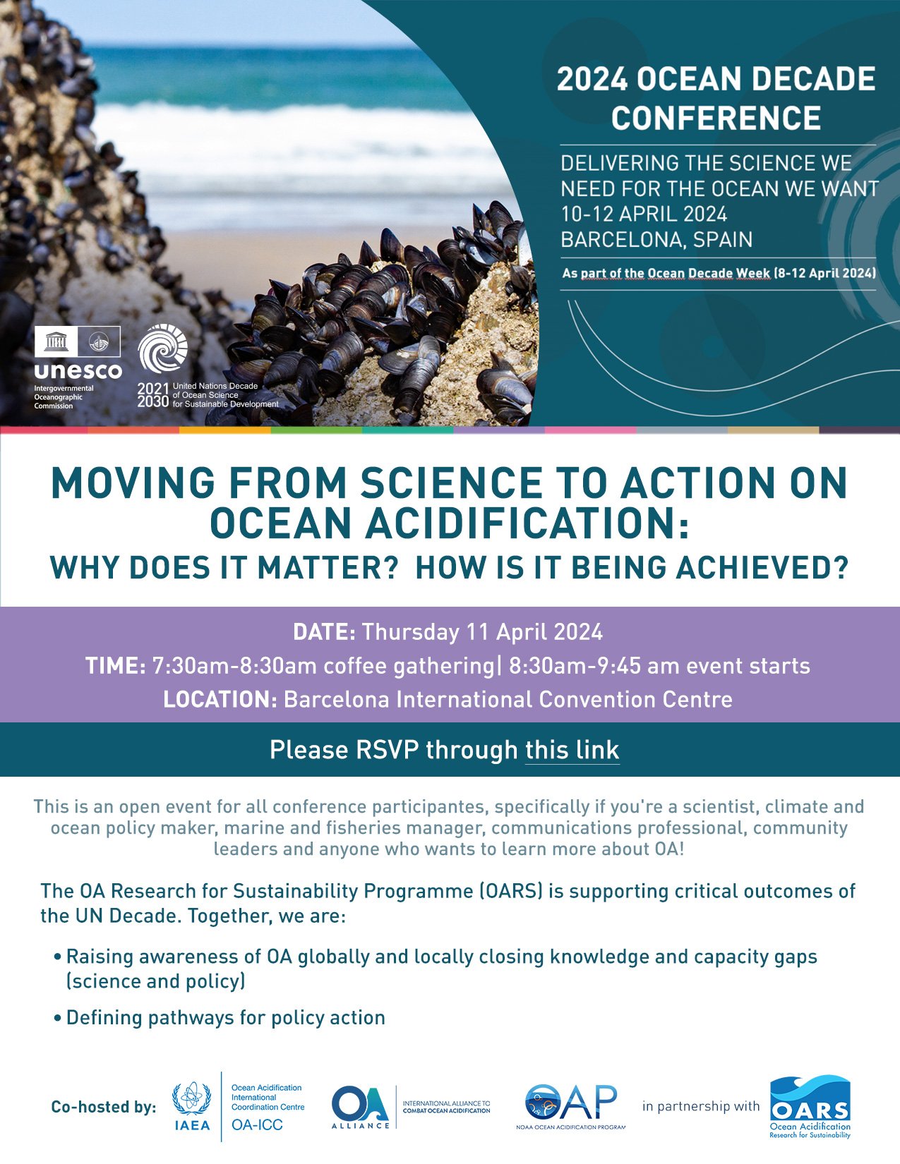 Events - Ocean Acidification Research for Sustainability Programme